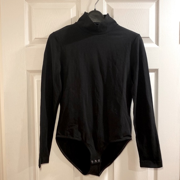 Boston Proper | Tops | Boston Proper Black Cotton Spandex Turtleneck ...